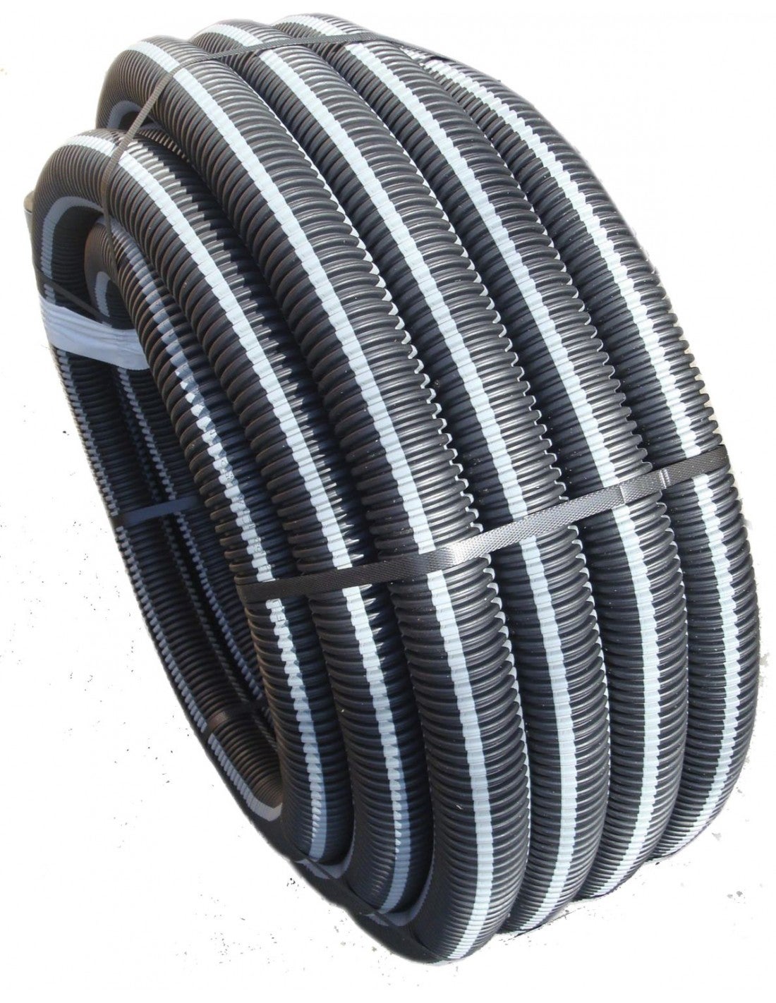 Gaine ICTA 3522 noir à bande grise-7236 (couronne de 25m) | Leroy Merlin