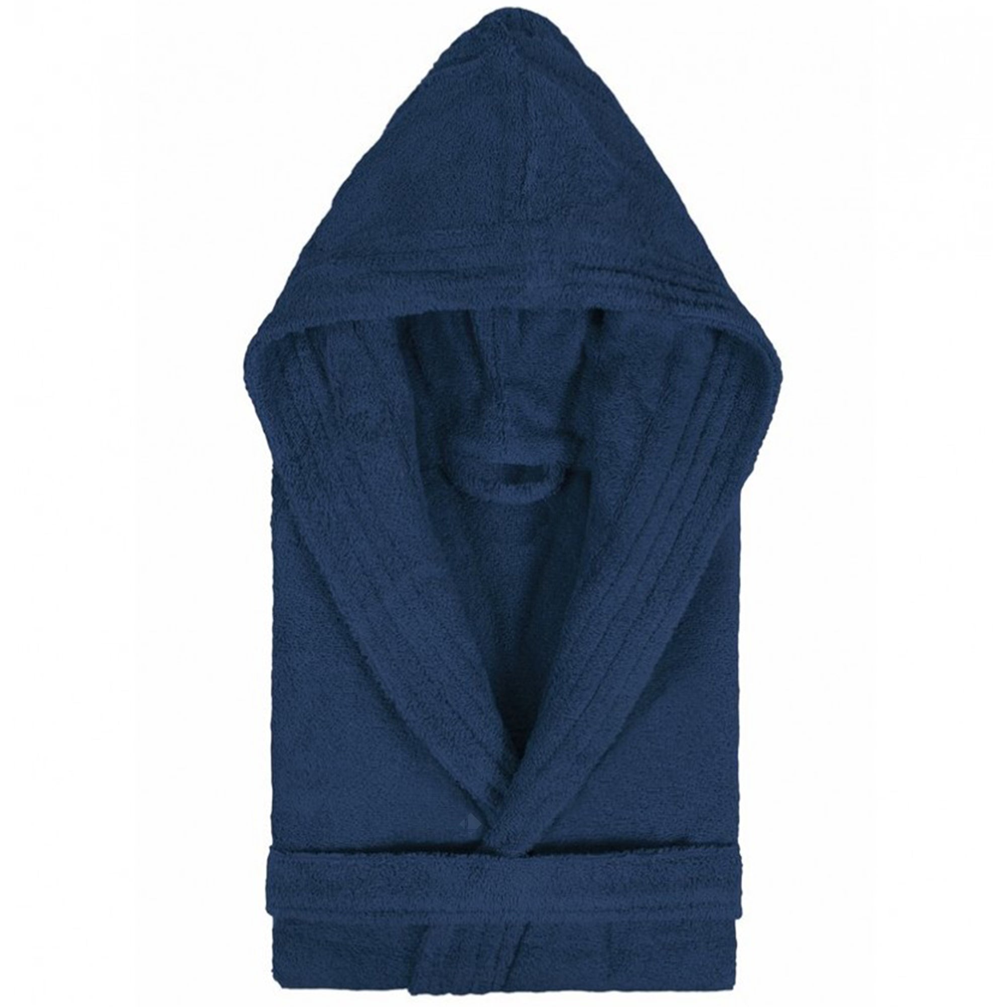 Peignoir à capuche enfant PURE coton 6 ANS bleu marine | Leroy Merlin
