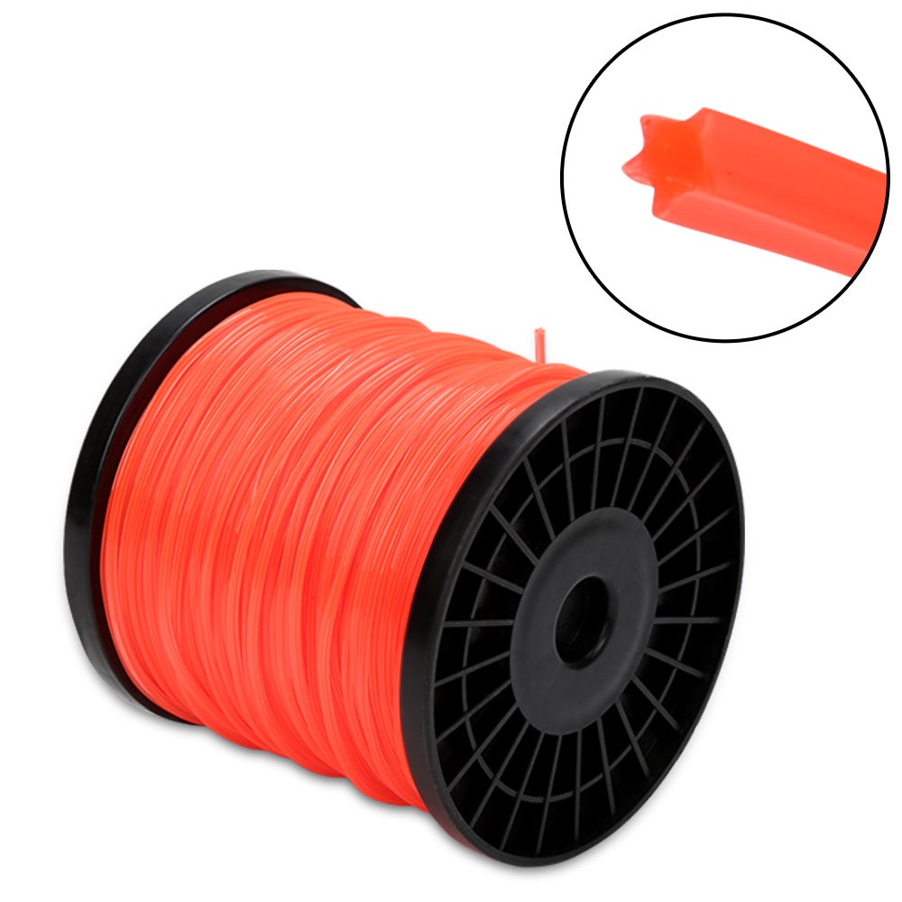 Hilo de corte de nailon 100 m Pentáculo 2,7 mm Alambre redondo Naranja ...