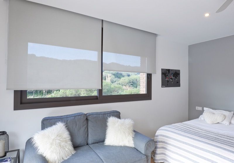 Estores enrollables SCREEN Solar, Estor Aislante Térmico Gris 140X180cm ...