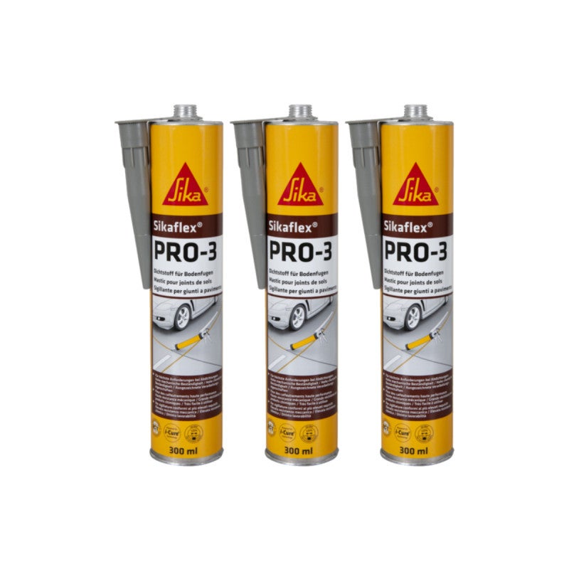 Lot de 3 mastics haute résistance SIKA Sikaflex PRO 3 - Gris béton ...