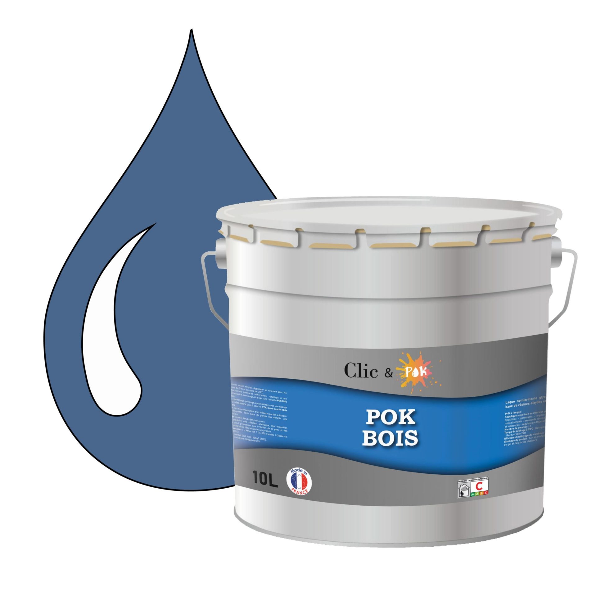 Peinture extérieure bois - Résistante aux intempéries POK BOIS - 10L ...