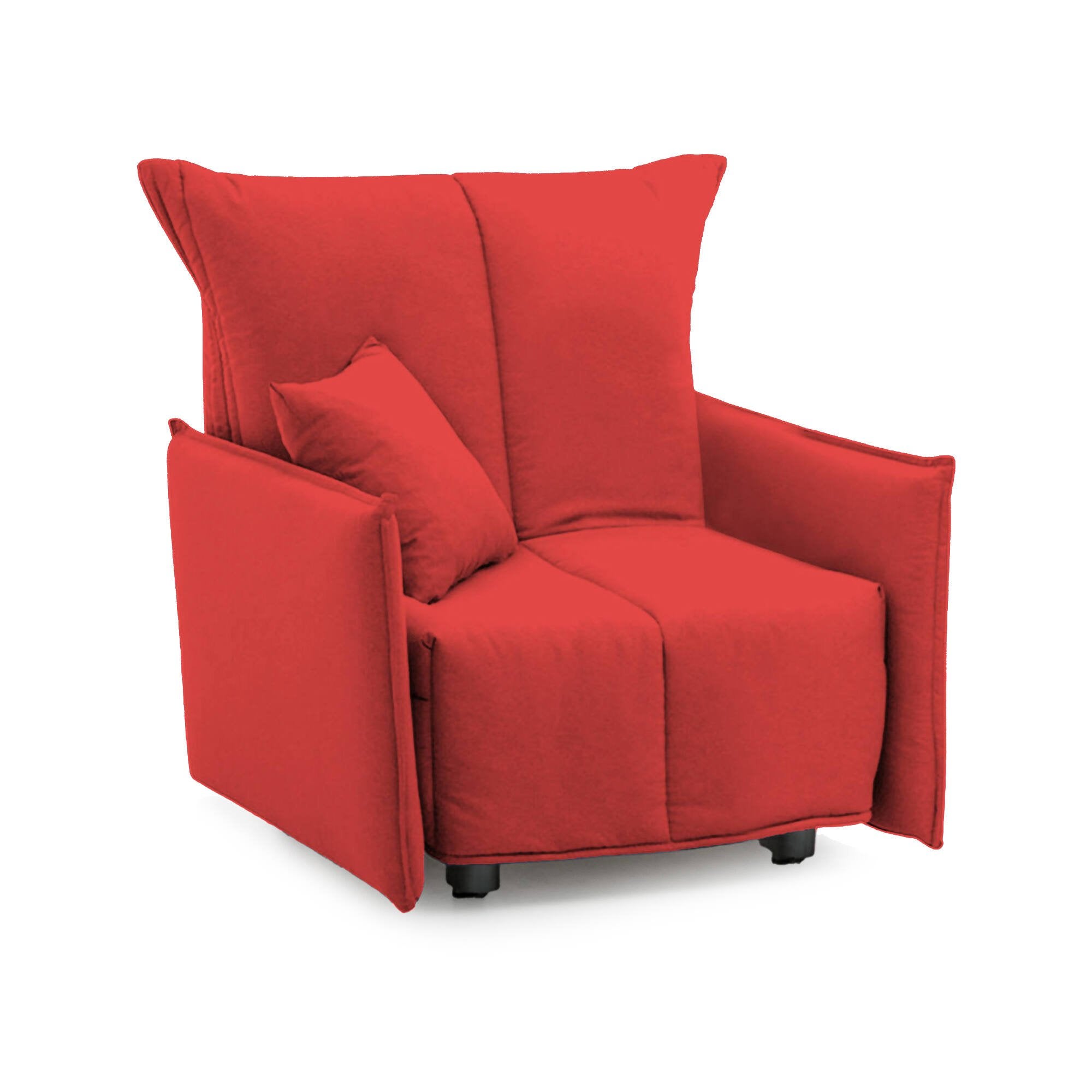 Poltrona Made in Italy, Sfoderabile Braccioli, Rosso - Atlantis | Leroy ...