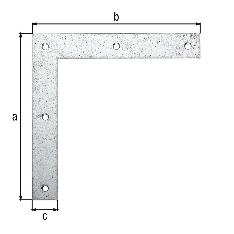 Équerre d'angle galva zinguée sendzimir 200x200x30 | Bricoman
