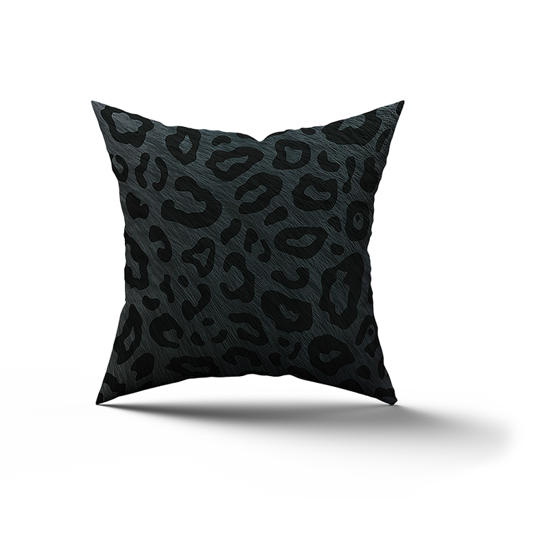 Coussin de salon velours tacheté noir | Leroy Merlin