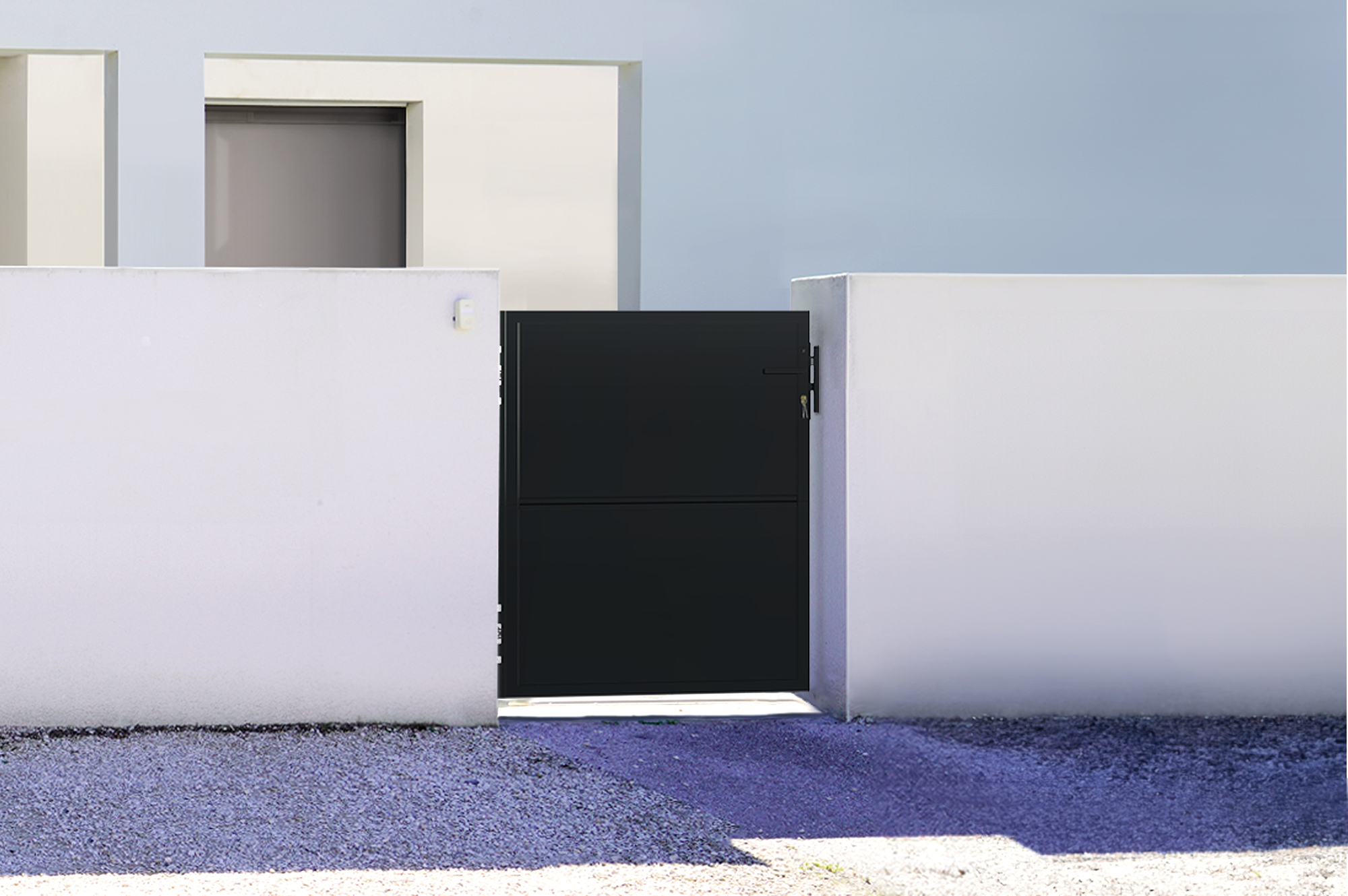 Portillon acier 1M NALI H.120cm Noir mat | Leroy Merlin