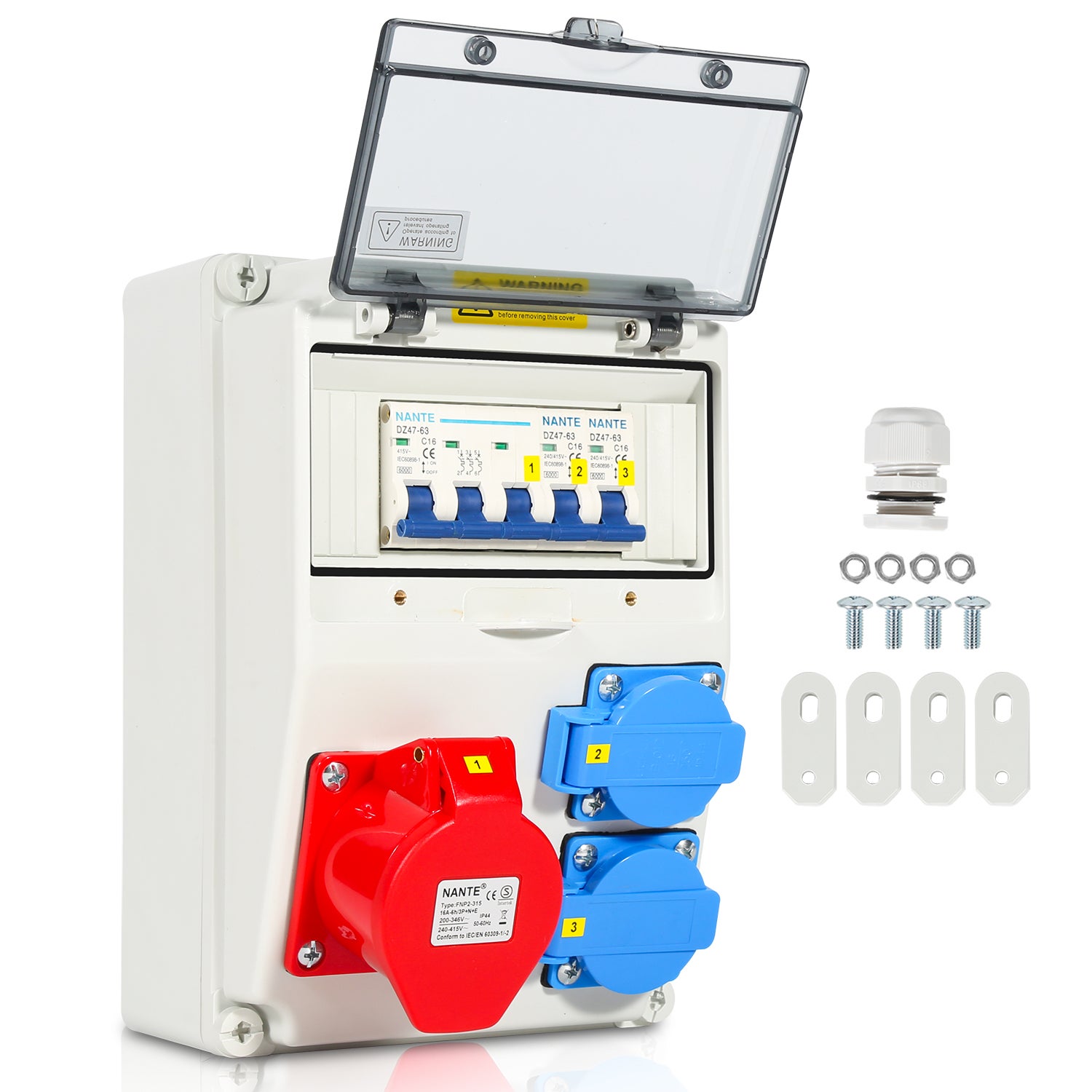 Coffret de Chantier Monophase Repartiteur de Courant Mural Coffret ...