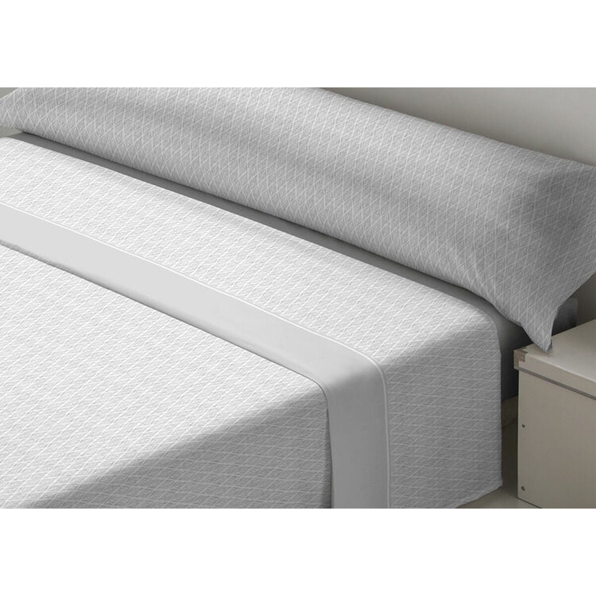 Jeu de draps D'Or SEDALINA TAYLOR Gris Gran lit 2 persones | Leroy Merlin