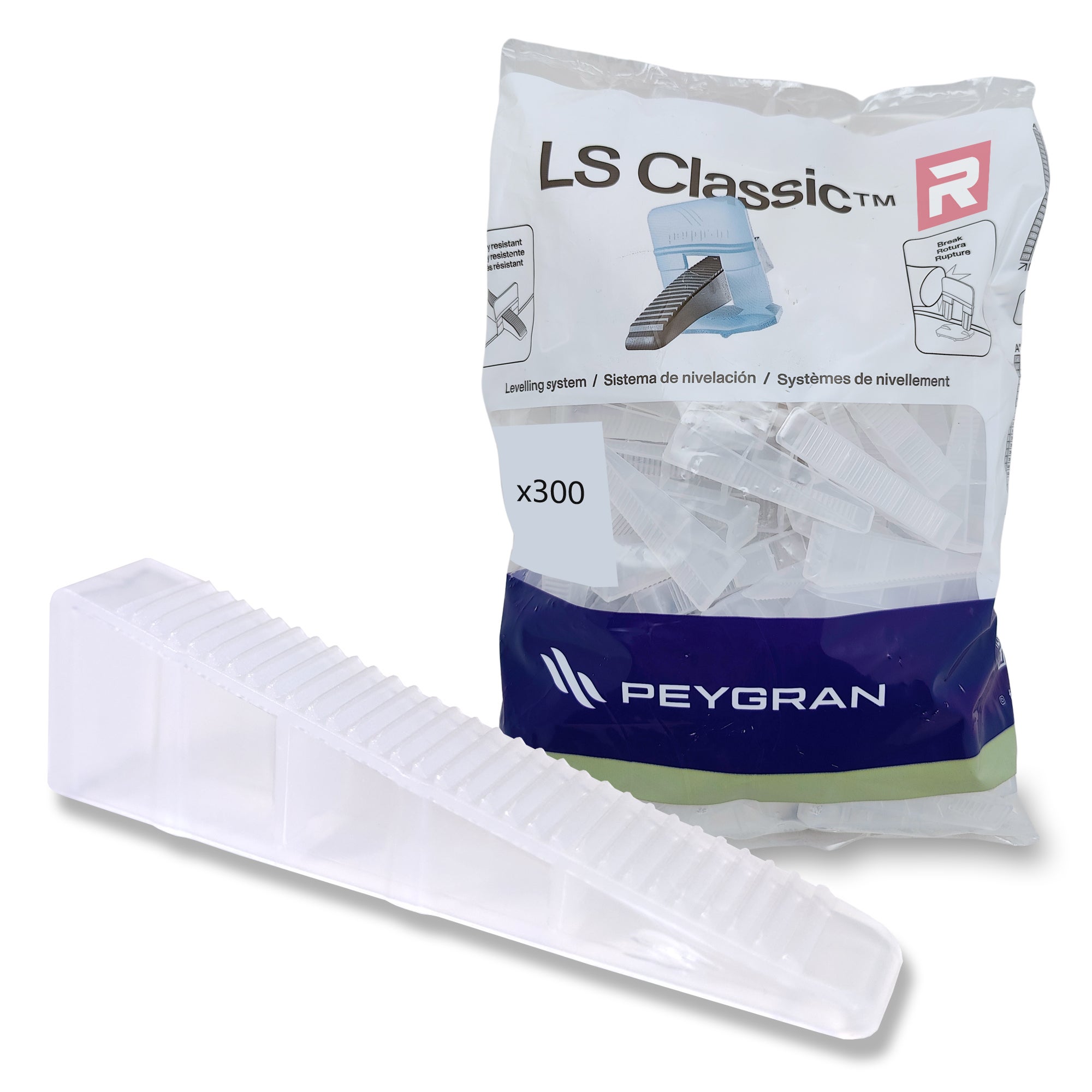 Cuñas Peygran Classic Transparentes - Bolsa 300 ud. | Leroy Merlin