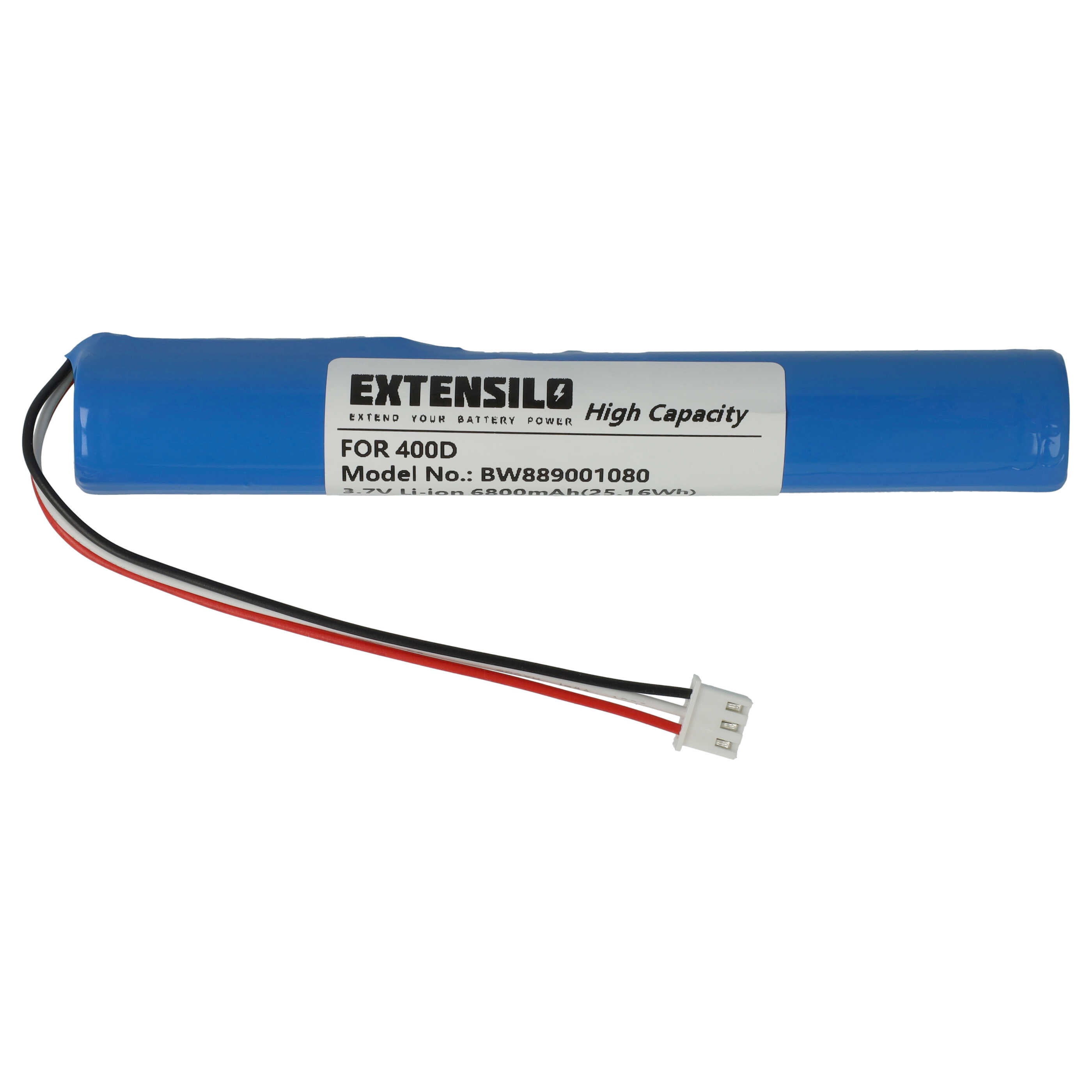 EXTENSILO Batterie compatible avec Pure Move 400D radio (6800mAh, 3,7V ...