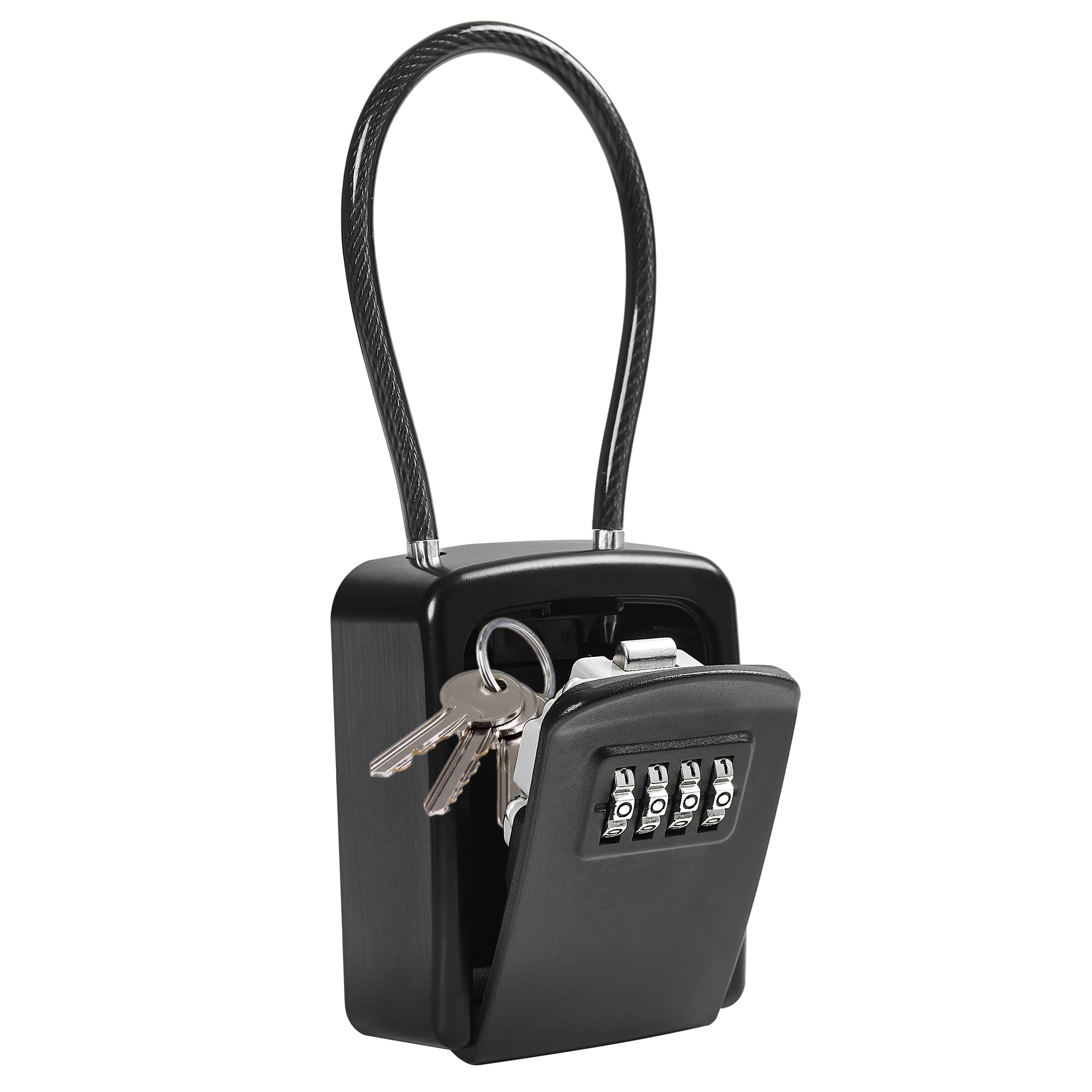 Boite a Clefs à Code Suspendu, Boîte à Clés Portable En Câble ...