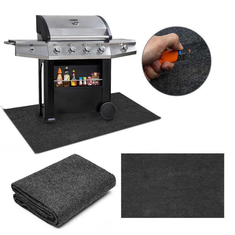 Tapis de barbecue Tapis de protection tapis de gril tapis ignifuge sous ...