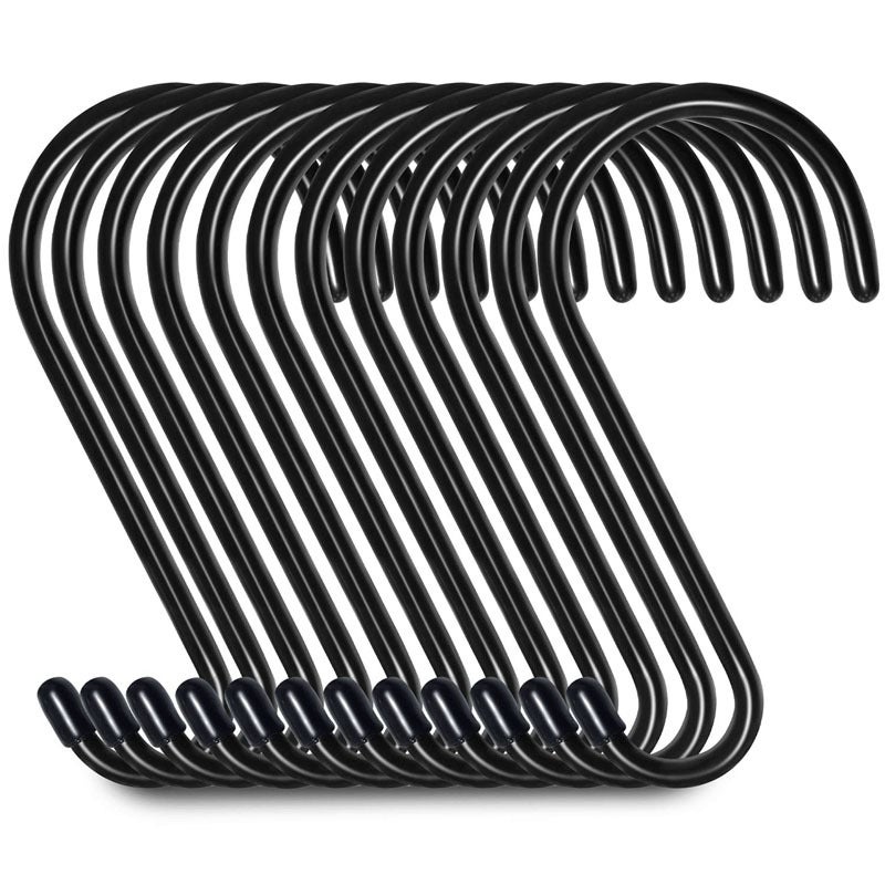 Juego de 12 ganchos colgantes en forma de S, 15 cm, ganchos para ...
