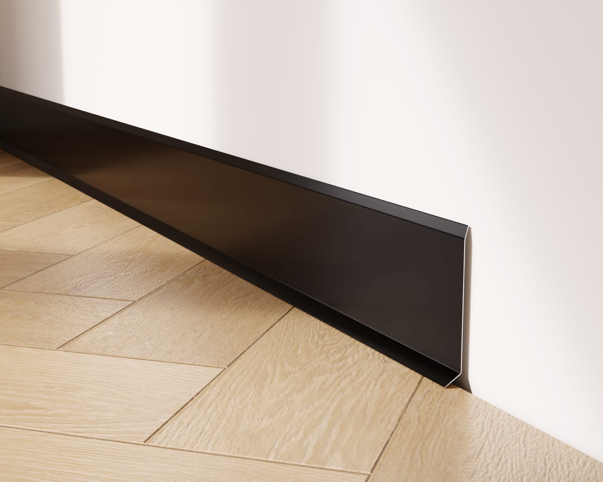 Rodapié decorativo en acero inoxidable para suelos y paredes 8cm x ...