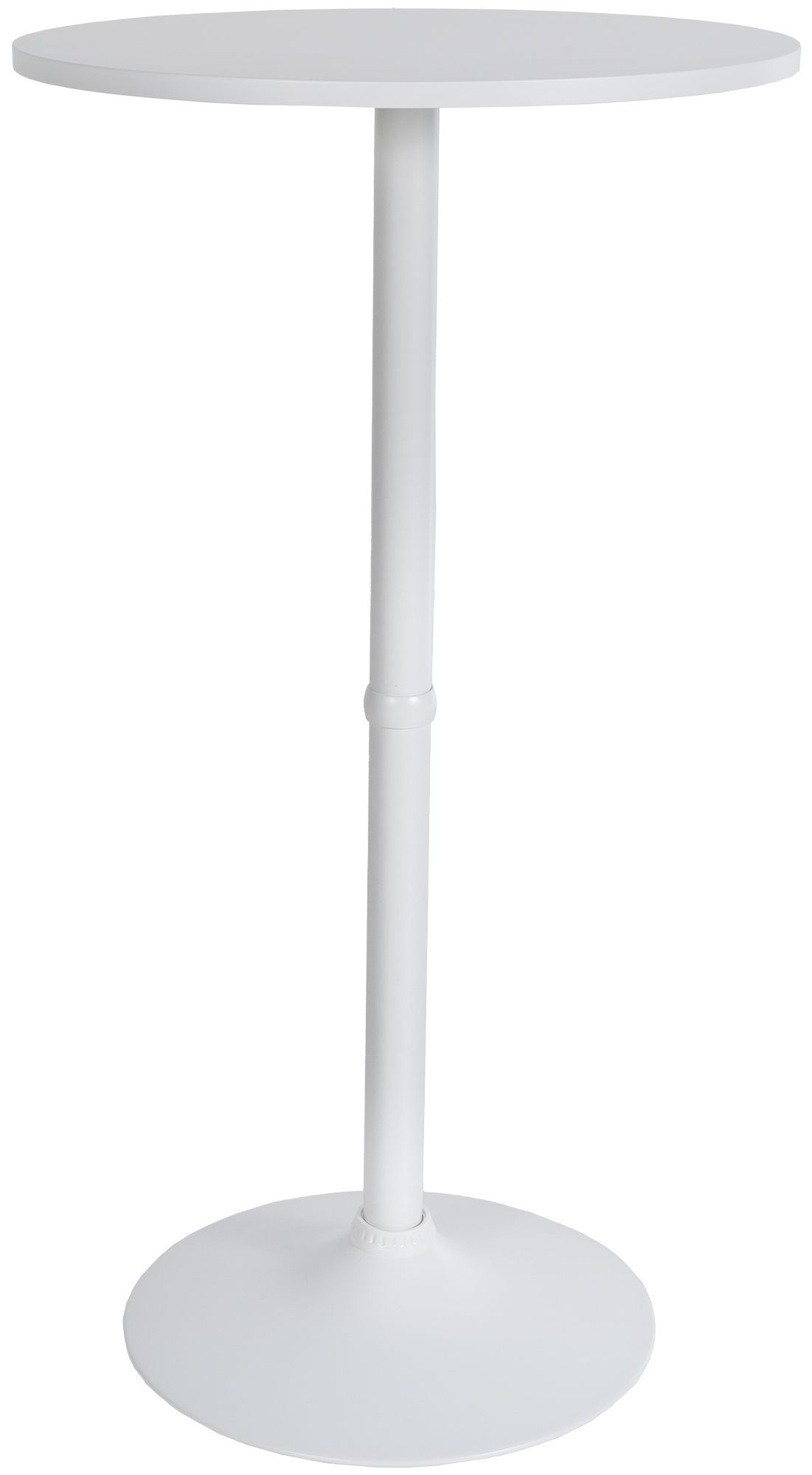 Table haute ronde Ø 60 cm Blanc / Blanc | Leroy Merlin