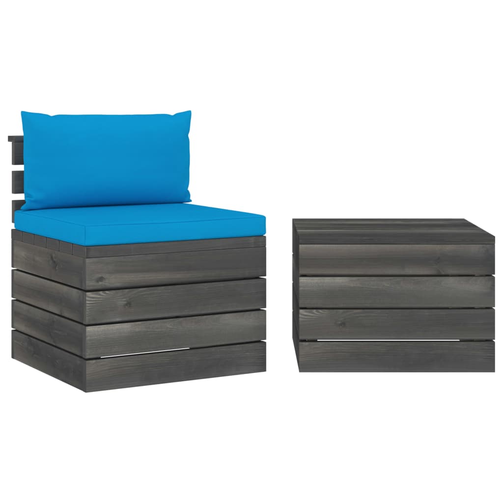Muebles de jardín muebles de exterior con paleta juego de muebles de 2 ...
