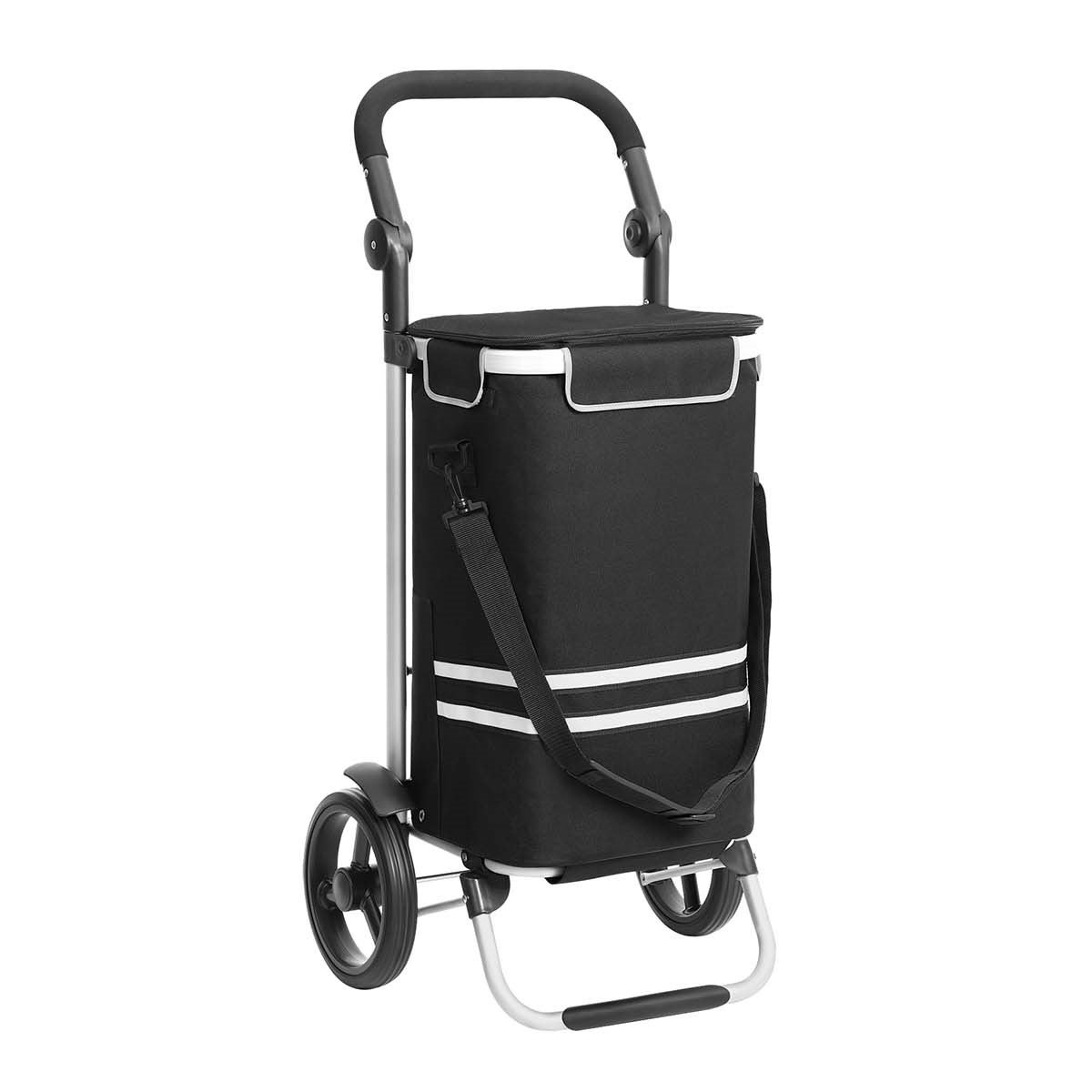 Caddie de Courses, Chariot de Courses, Pliable, avec Sac Isotherme ...