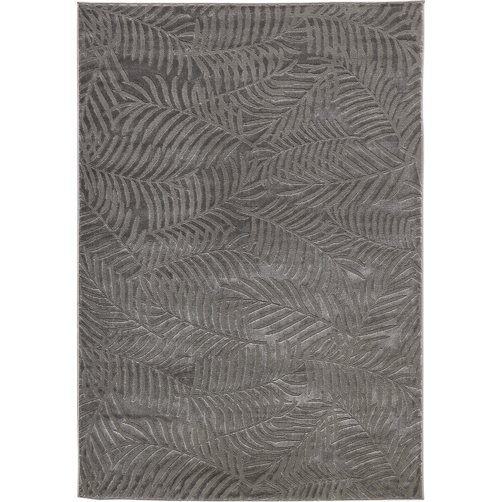Tapis doux graphique Bloom pour intérieur gris | Leroy Merlin