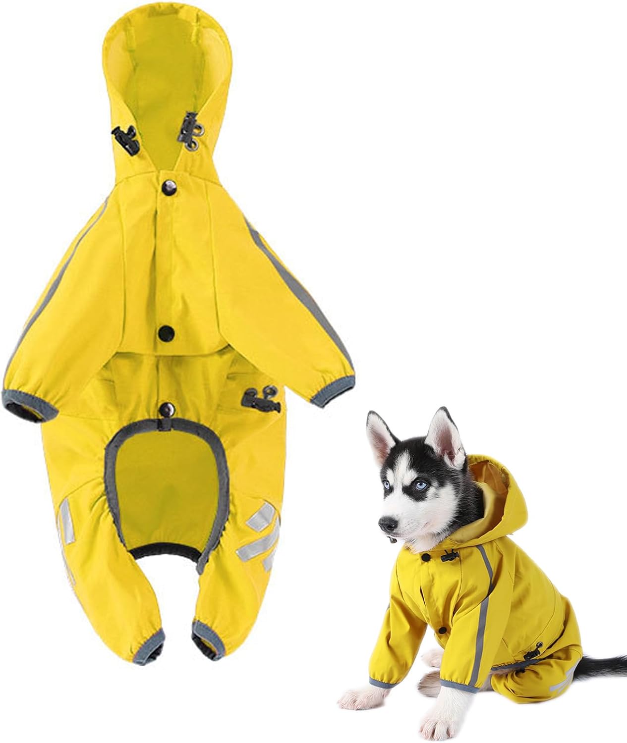 Poncho impermeable para perros, abrigo ajustable para exteriores ...