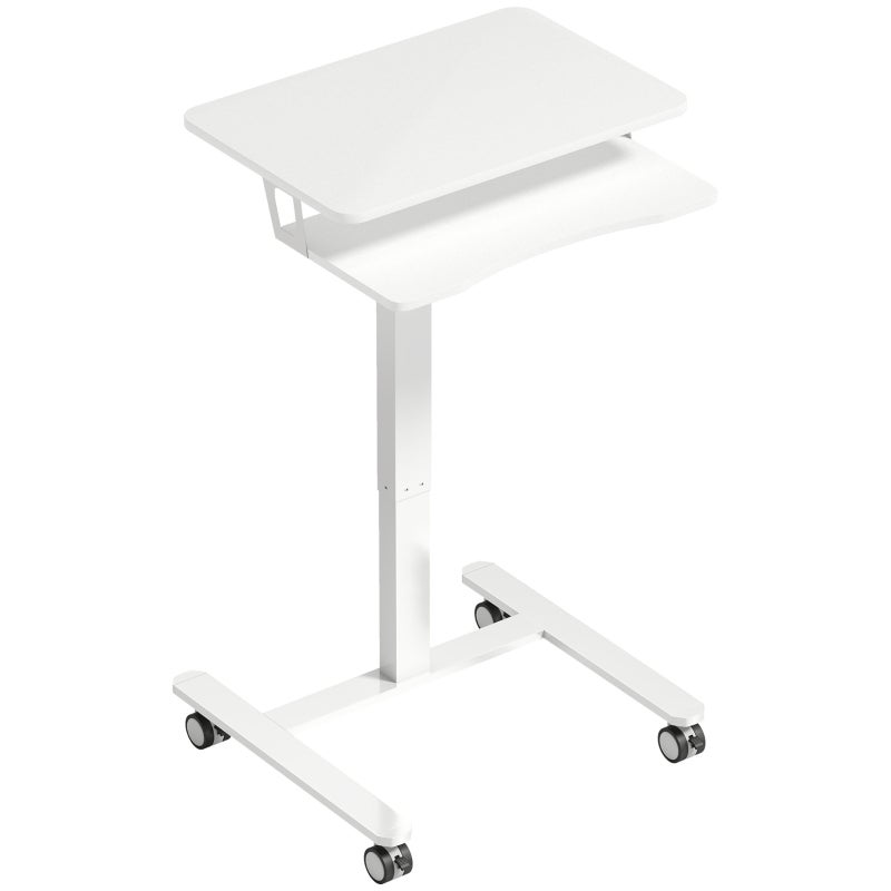 Bureau assis-debout réglable en hauteur, mobile, avec tablette pour ...