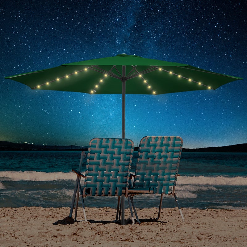 Paraguas de jardín UV30+, metálico, para jardín, balcón y terraza, 350 ...