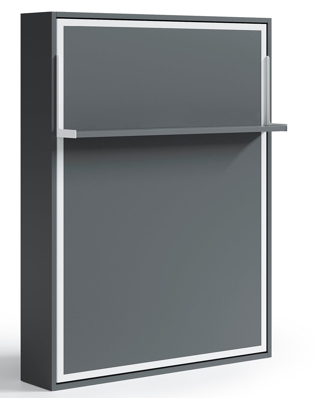 Lit escamotable vertical 90x190 avec étagère Habitat-Avec matelas ...