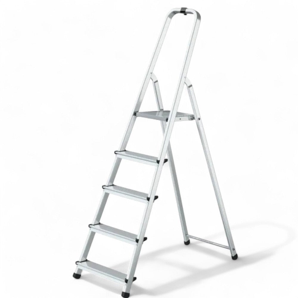 Scala domestica professionale in alluminio a tre gradini portata 120kg ...