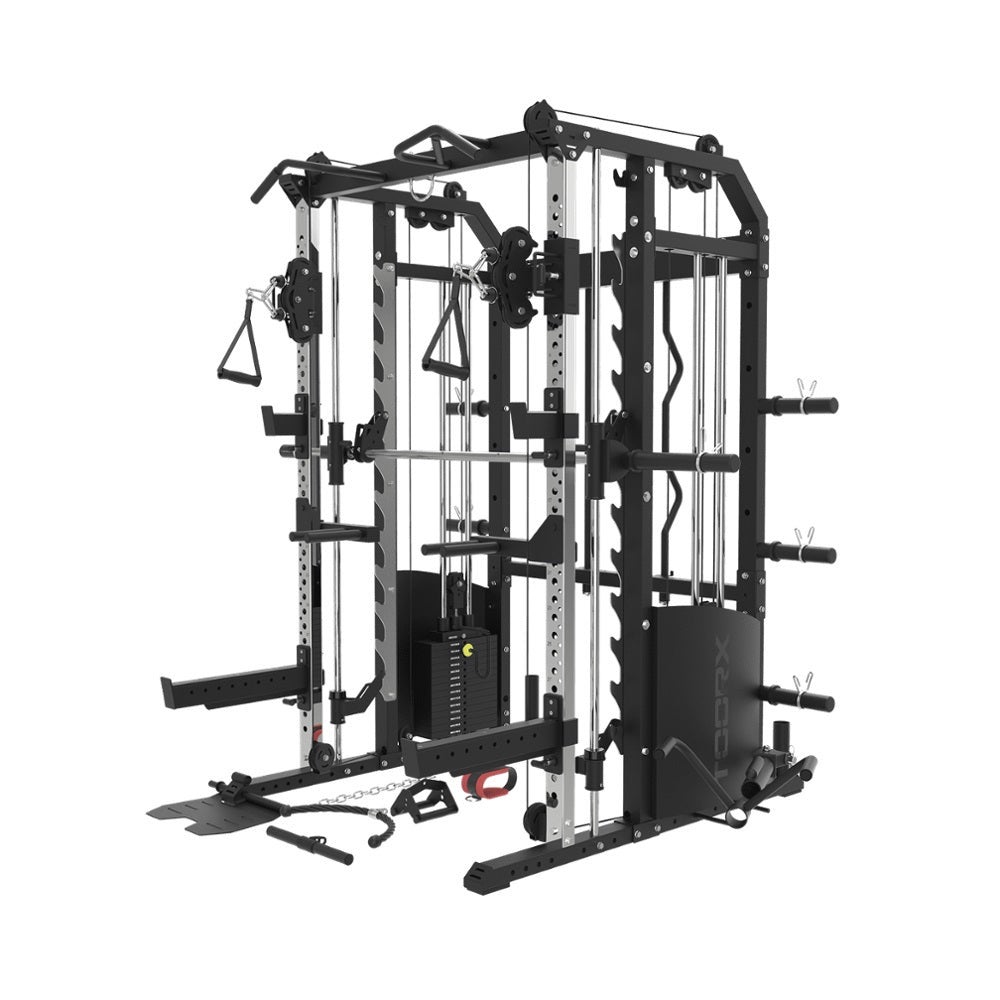 MultiPower All in one ASX-4500 - Máquina Smith, Multipower, Rack + Poleas con 2x90Kg | Leroy Merlin
