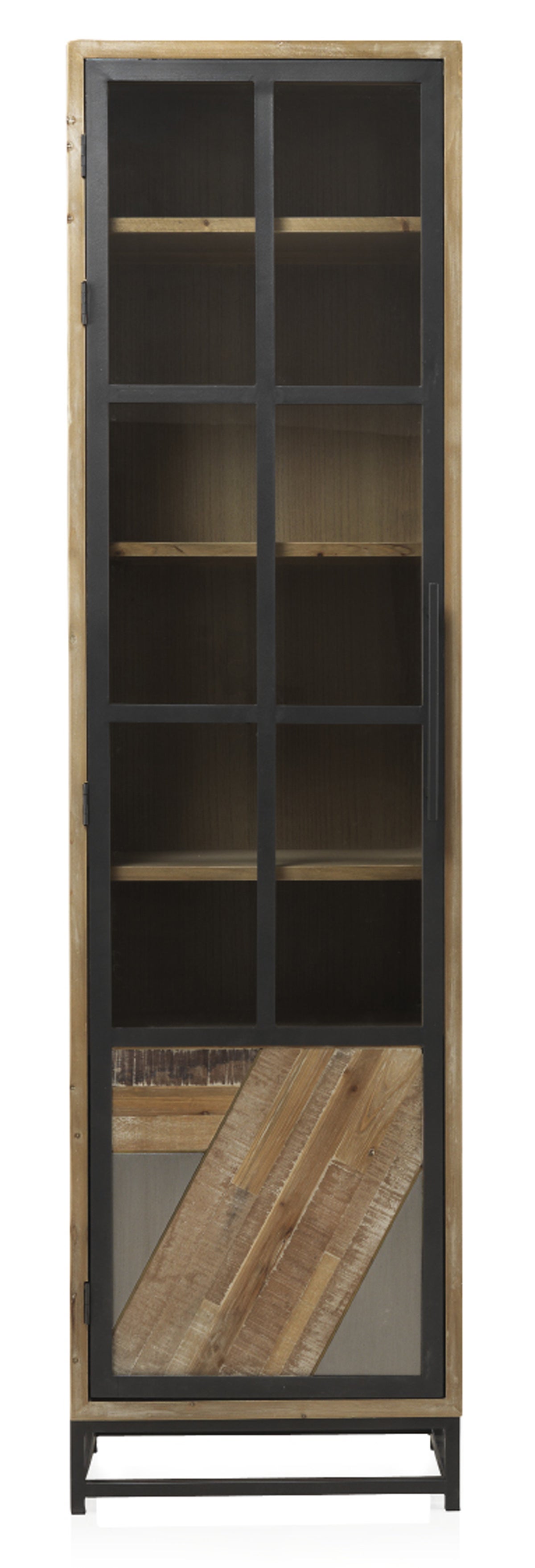 Vitrine en épicéa avec base en métal | Leroy Merlin