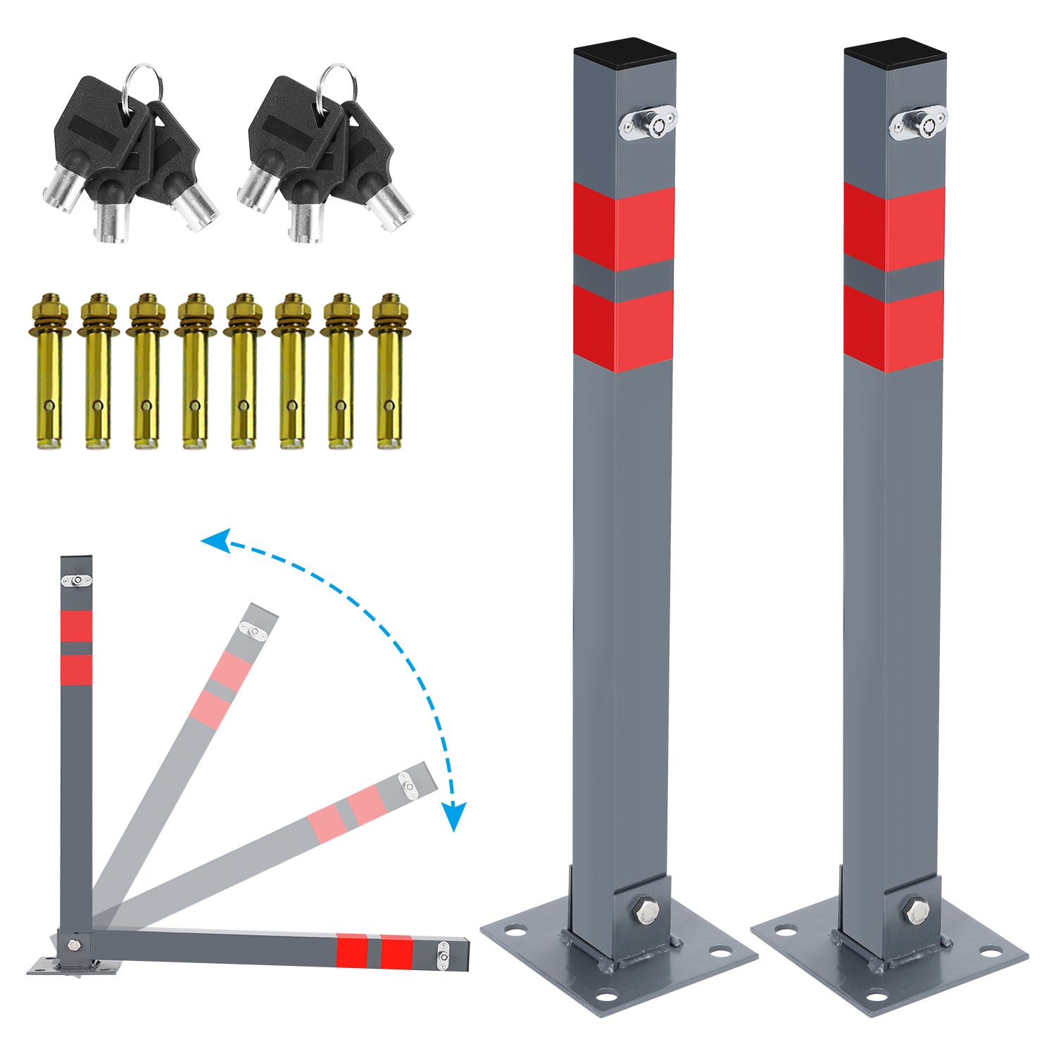 Park Park Park Auto Fireplace Park Pota ATAU POTAU POTAU 65cm 2 piezas ...