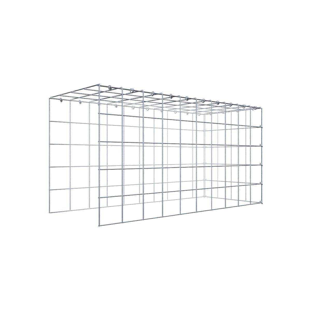 Gabión para montar en altura y longitud 100 cm x 50 cm x 40 cm (L x H x ...
