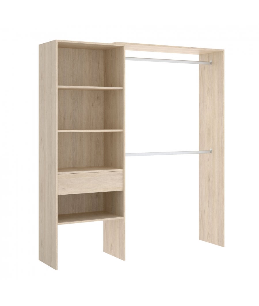 DRESSING OUVERT AVEC TIROIR NEFER - Naturelle | Leroy Merlin