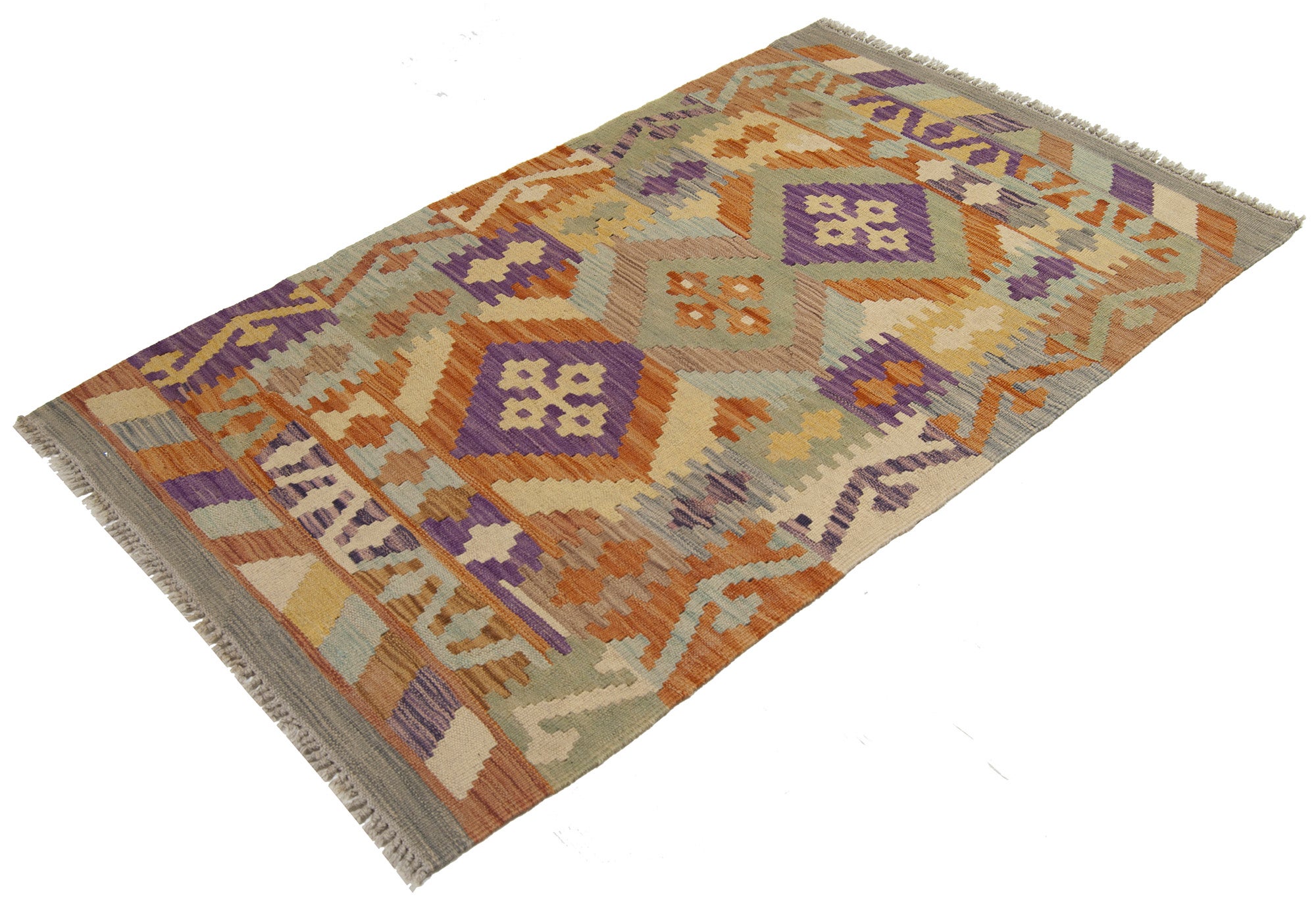 125x78 cm authentique authentique à la main Kilim facile à nettoyer ...