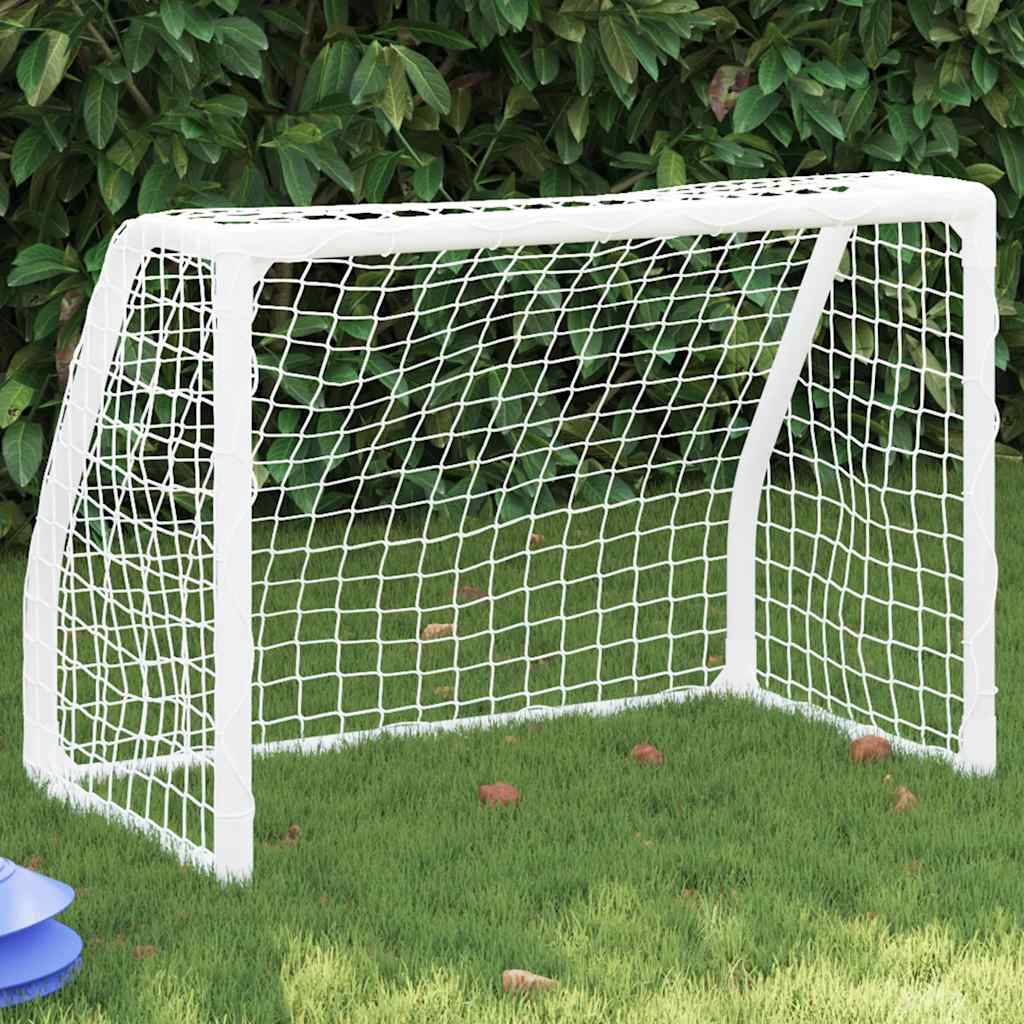 Buts de football pour enfants 2 pcs avec ballon blanc métal | Leroy Merlin