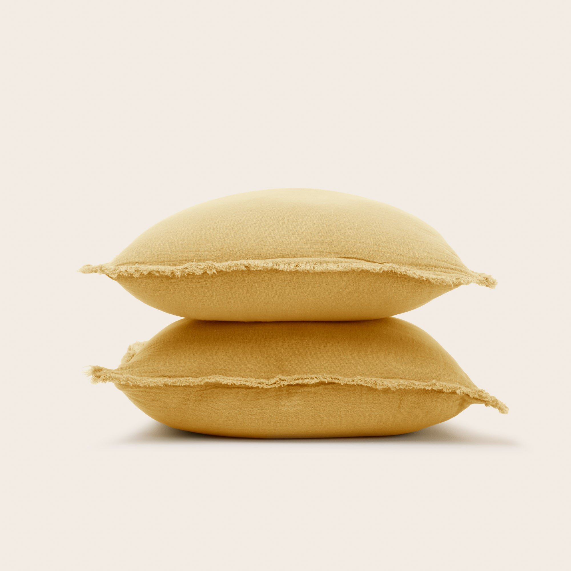 MADURA - Lot de 2 taies d'oreiller Lou en Gaze de coton lavé finition ...