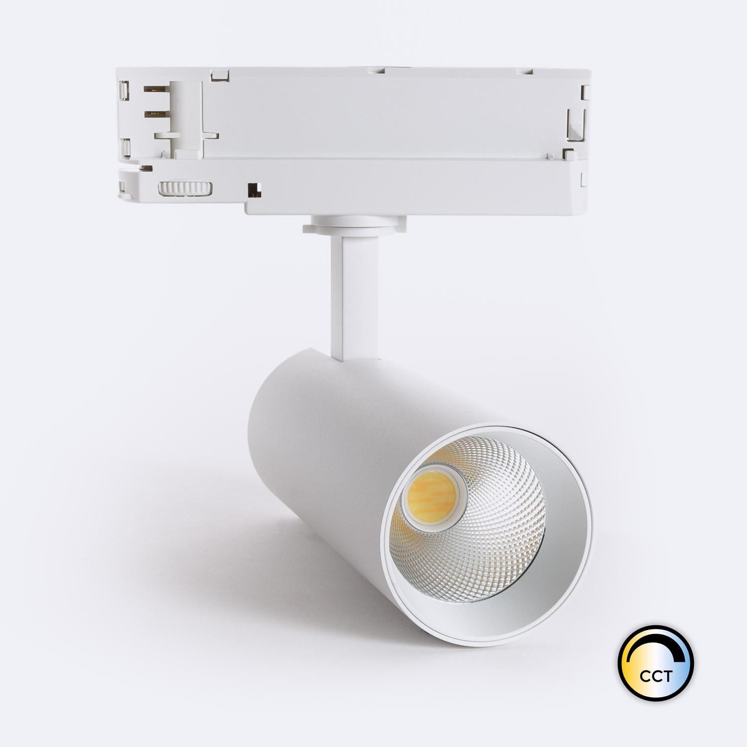 Ledkia - Faretto LED Binario Trifase 20W Carlo CCT Selezionabile Bianco ...