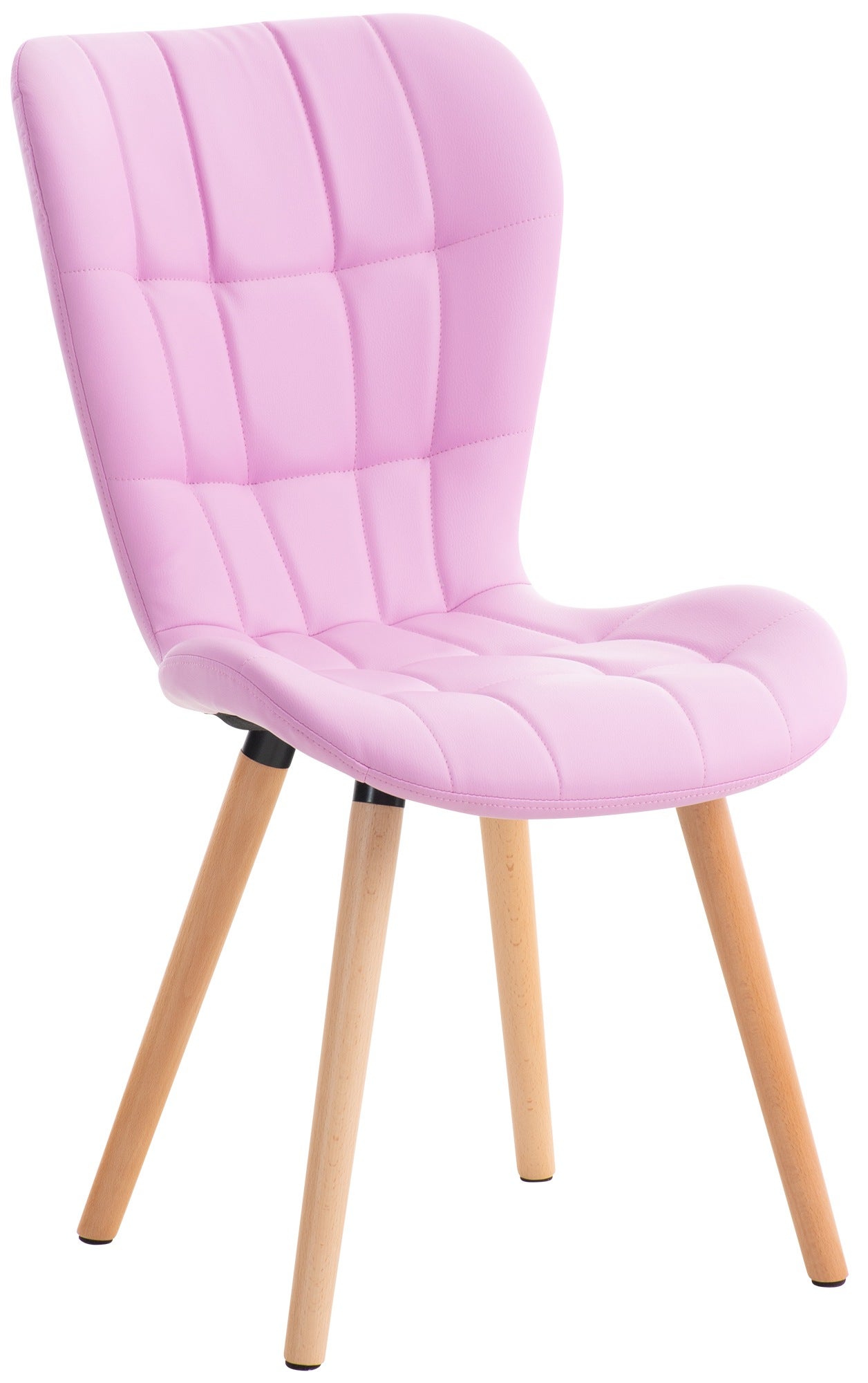 Silla Elda PU rosa natural | Leroy Merlin