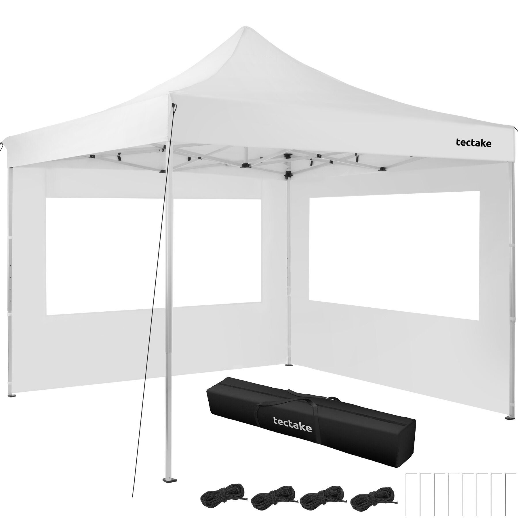 Tonnelle de jardin avec structure en aluminium pliable et autoportée 3 ...