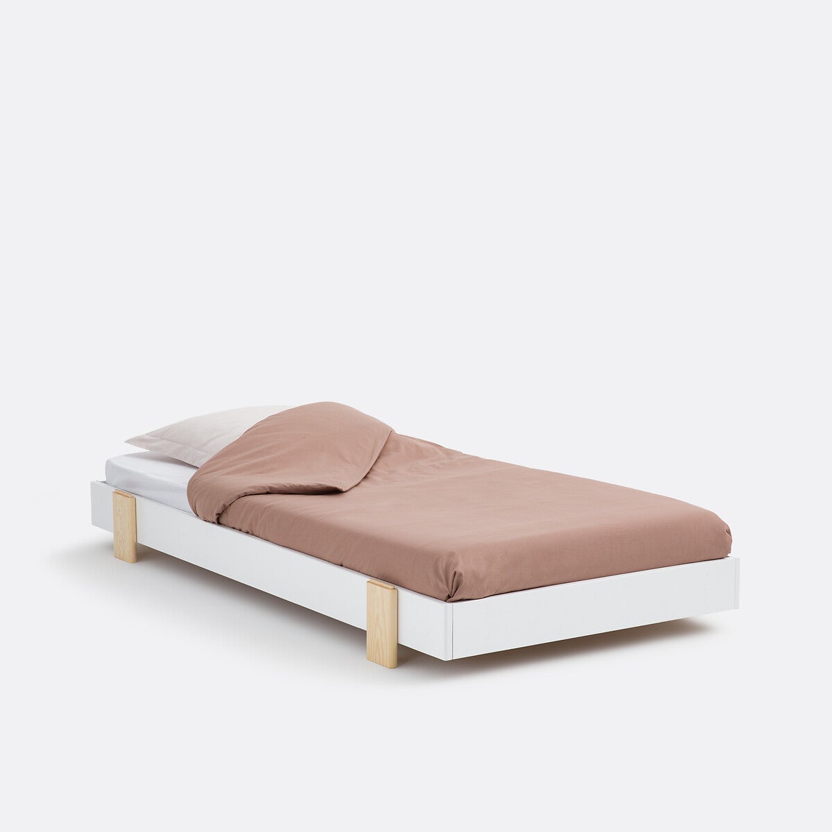 Lit empilable pin massif, Pyla - Blanc - 90 x 190 cm | Leroy Merlin