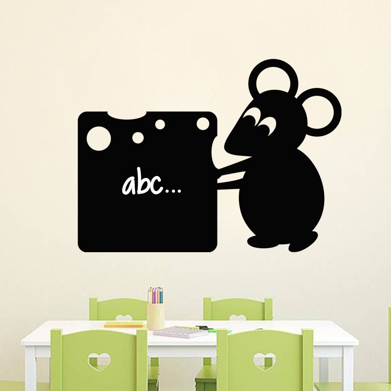 Vinilo pizarra Ratón con queso - adhesivo de pared - revestimiento ...