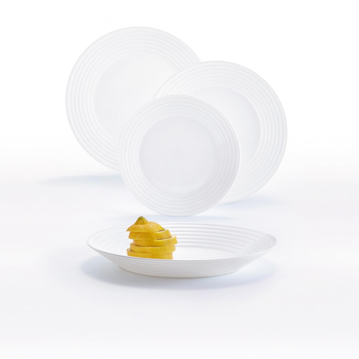Set de Vajilla Luminarc Harena Blanco Vidrio 18 Piezas 0883314513912 ...