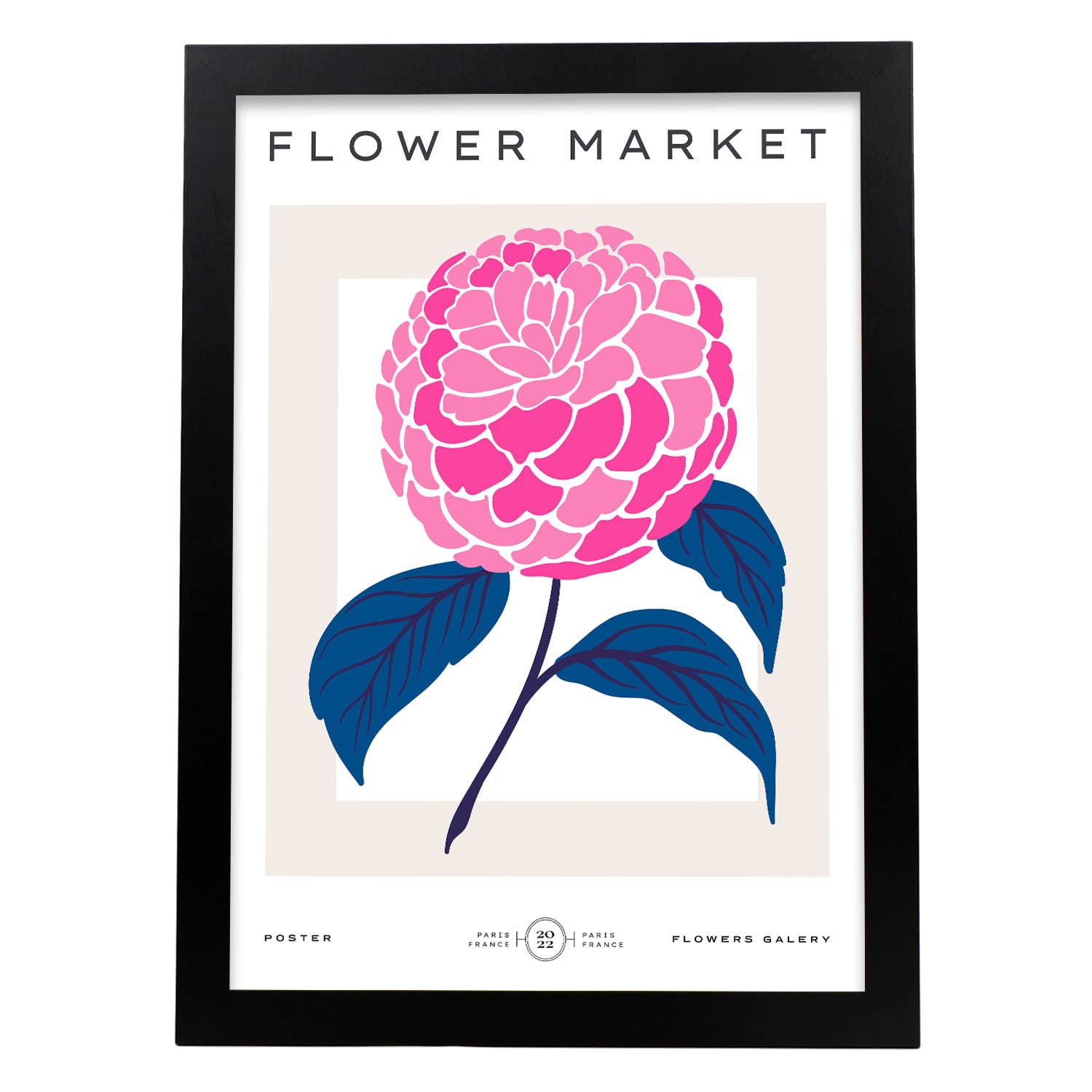 Affiche Avec Des Fleurs Et Des Plantes Nelke Flowers Illustrations ...