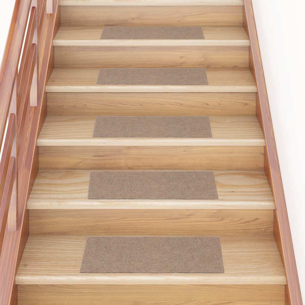 Maison Exclusive - Felpudos autoadhesivos para escaleras, 30 unidades, 60 x 25 cm, marrón claro ...