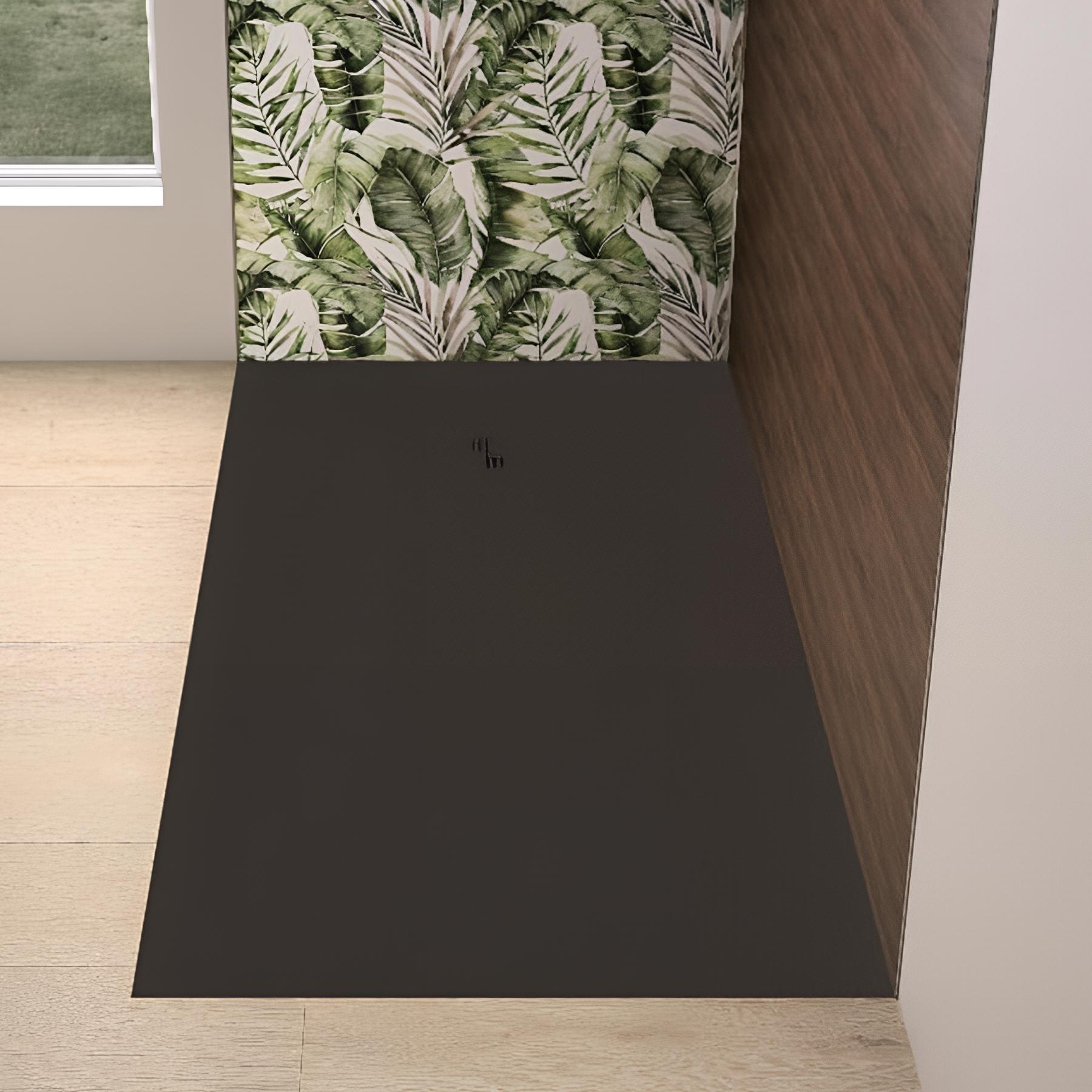 Receveur de douche Kinedo Kinemoon Evo 160x90 noir texture pierre ...