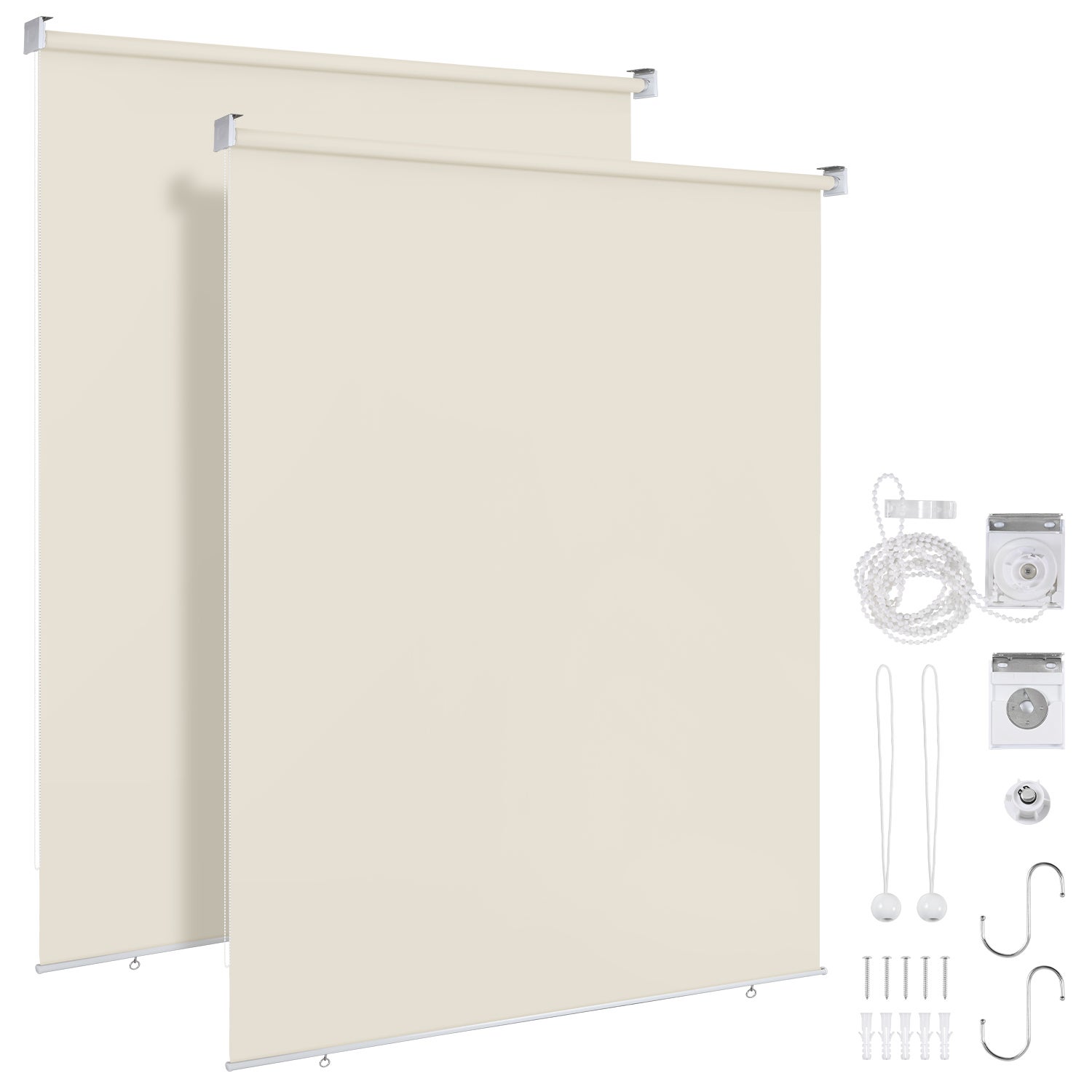 2 pièces Store vertical enrouleur extérieur pour terrasse ou balcon ...