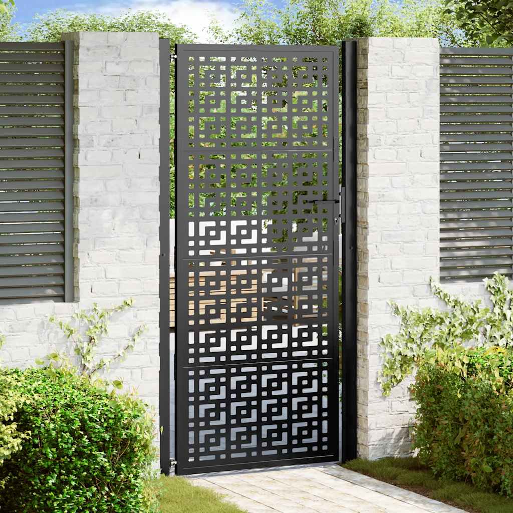 Portail de jardin | Portail de clôture | Portillon de jardin noir ...