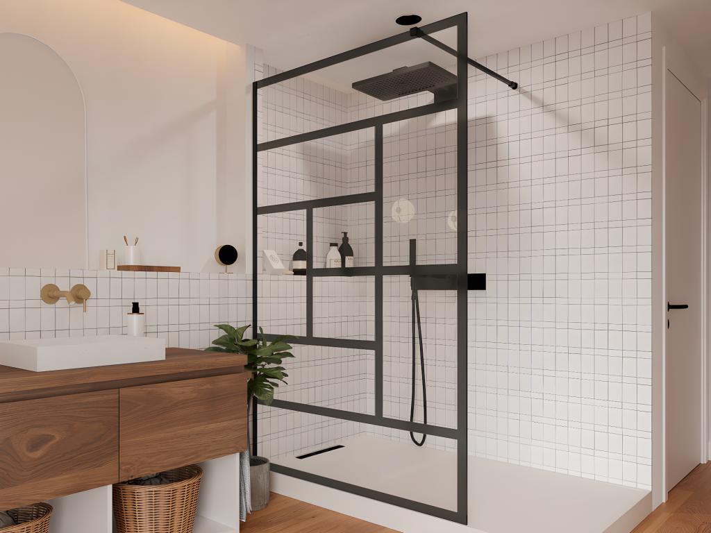 [OLD VERSION]Paroi de douche à l'italienne style industriel SEFANA ...