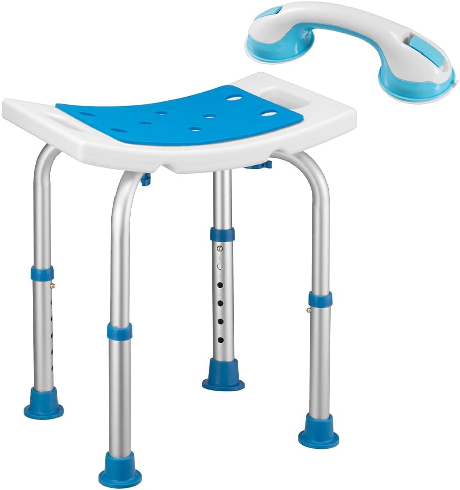 Tabouret de douche 6 hauteur réglable pour salle de bain personnes ...