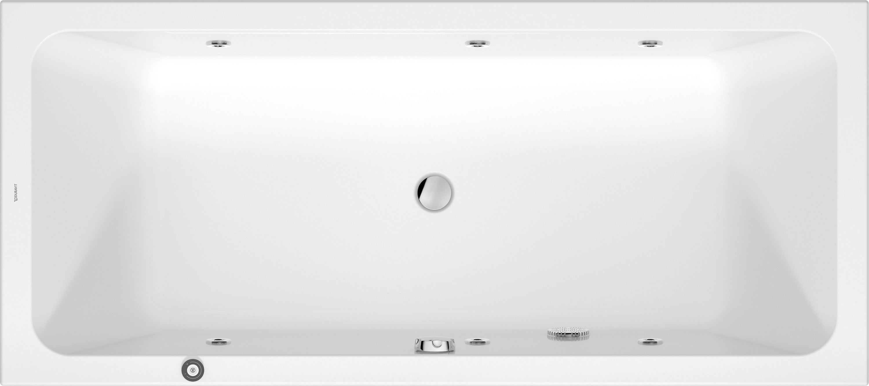 Duravit D-Code baignoire balnéo, 1800x800mm, 2 inclinaisons de dossier ...