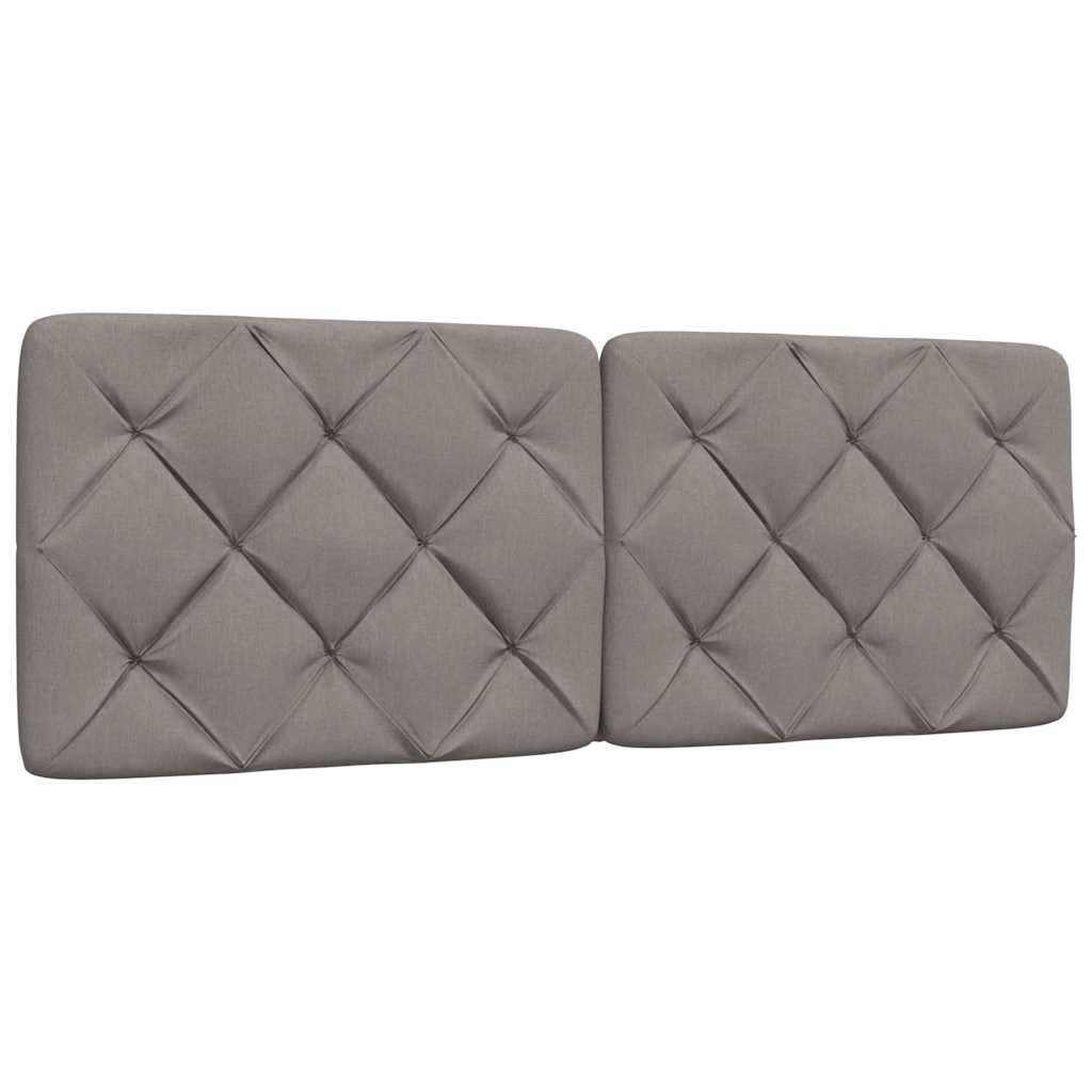Coussin de tête de lit taupe 140 cm tissu vidaXL | Leroy Merlin